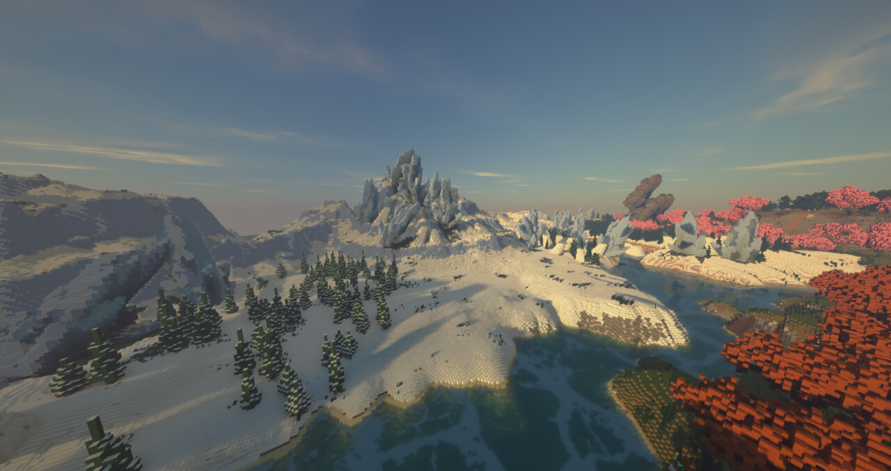 Small custom survival world (Worldpainter) Minecraft Map