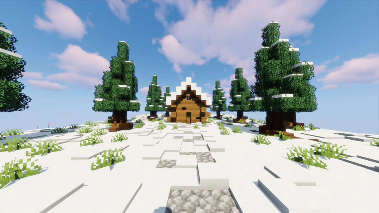 Tiny winter hut Minecraft Map
