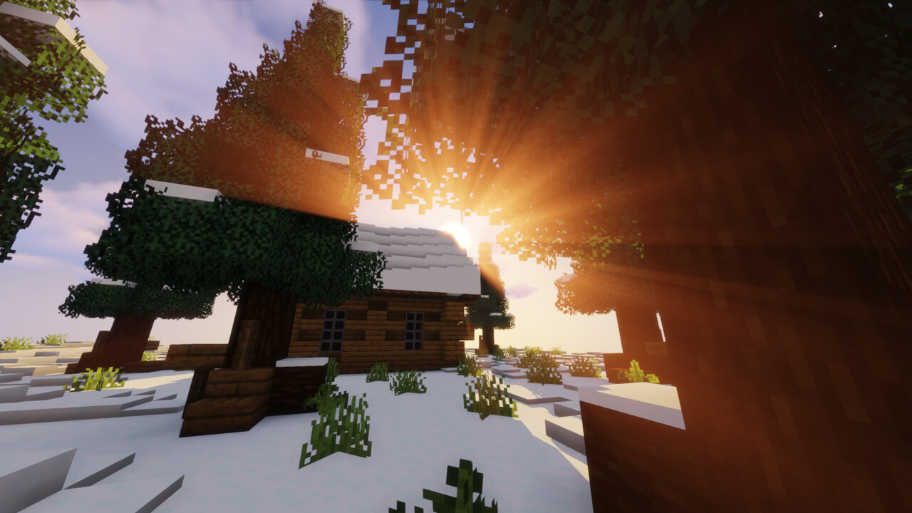 Tiny winter hut Minecraft Map