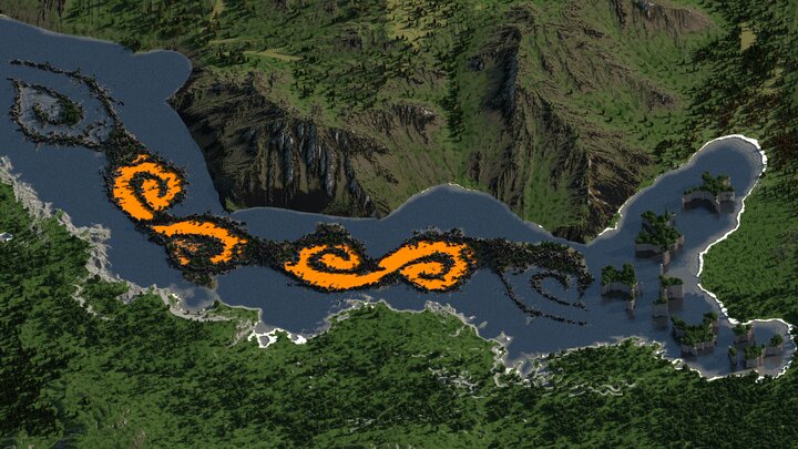 Magical mountains of the big world - WorldMachine Minecraft Map