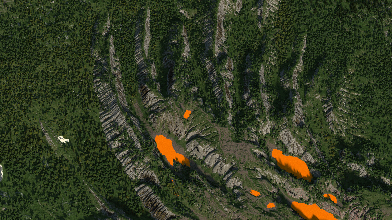 Magical mountains of the big world - WorldMachine Minecraft Map