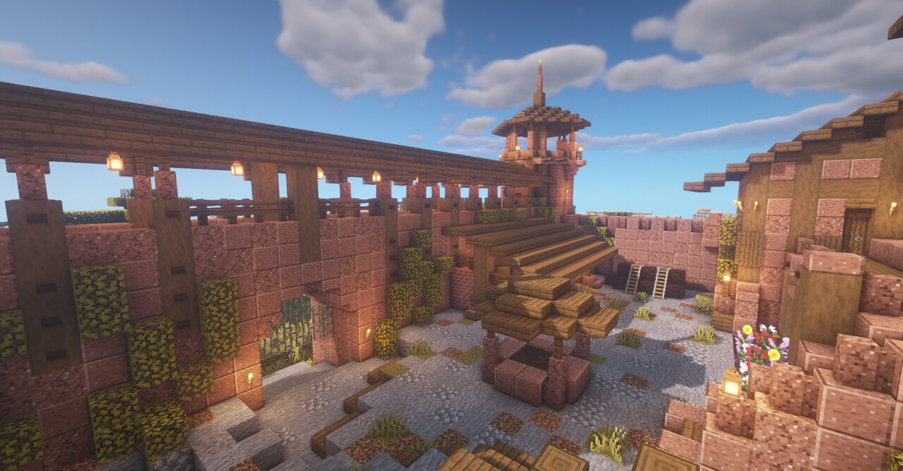 Granite survival Castle Minecraft Map