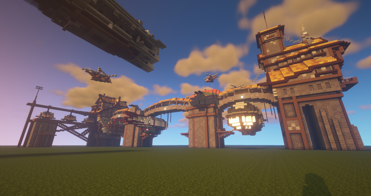 Steampunk Airdocks Minecraft Map