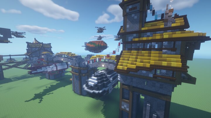 Steampunk Airdocks Minecraft Map