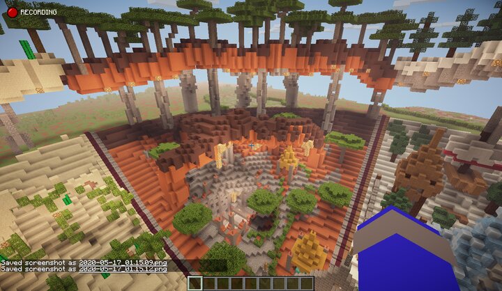 Minecraft 4 biomes epic spawn Minecraft Map