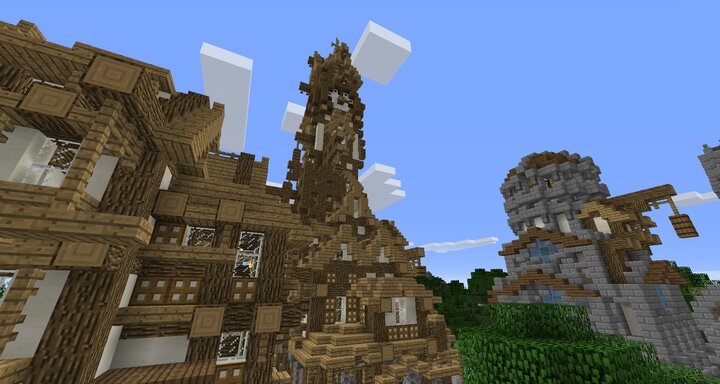Medieval Fantasy Clocktower Minecraft Map