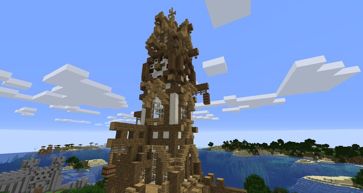 Medieval Fantasy Clocktower Minecraft Map