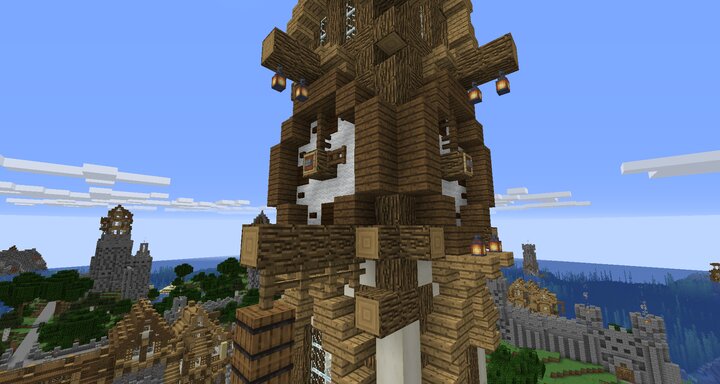 Medieval Fantasy Clocktower Minecraft Map
