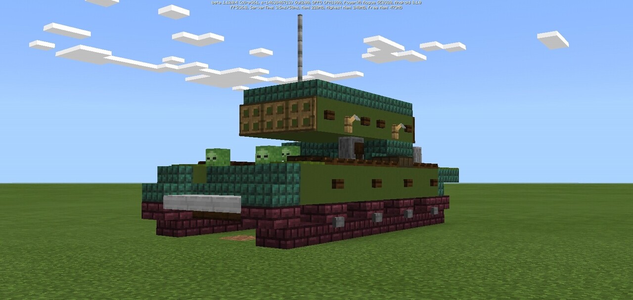 TOS-1A "Solntsepyok" - 220mm mlrs multiple rocket launcher Minecraft Map