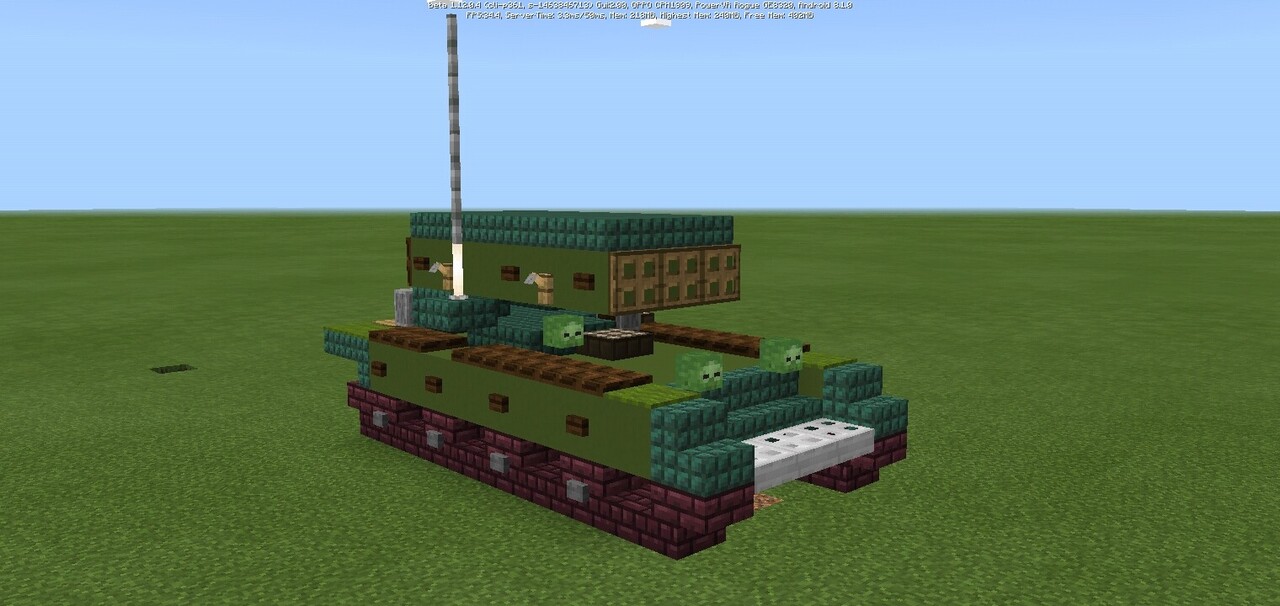 TOS-1A "Solntsepyok" - 220mm mlrs multiple rocket launcher Minecraft Map
