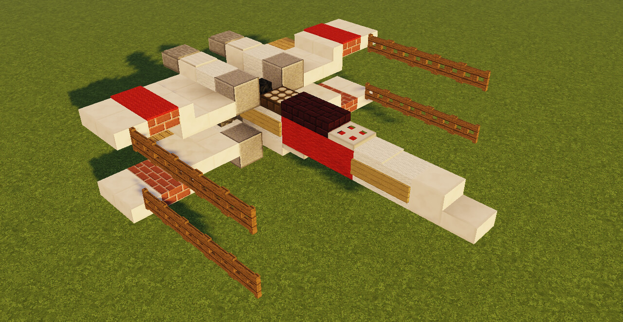 Star Wars T-65 X-wing Starfighter Minecraft Map
