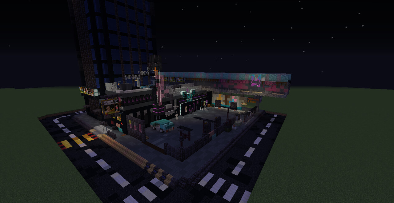Cyberpunk 2077 Lizzie's Bar Minecraft Map