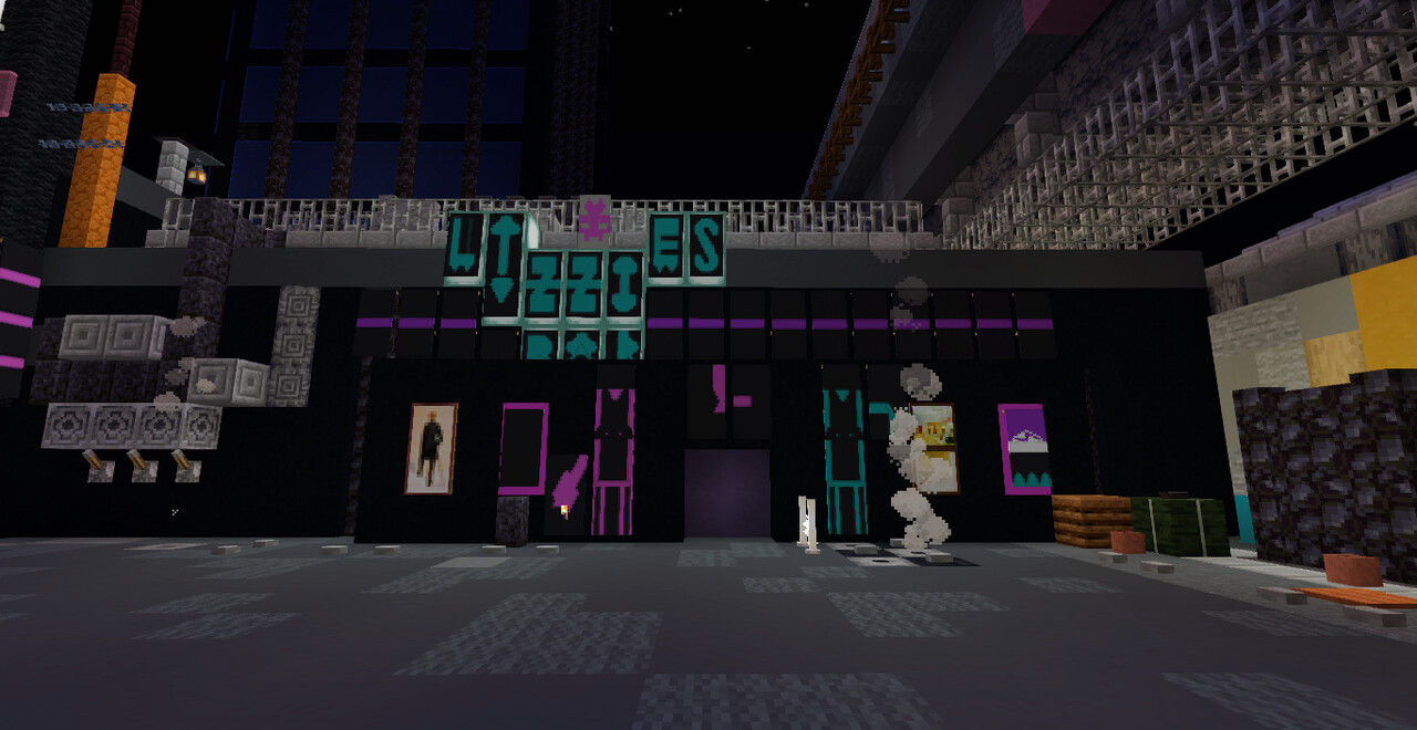Cyberpunk 2077 Lizzie's Bar Minecraft Map
