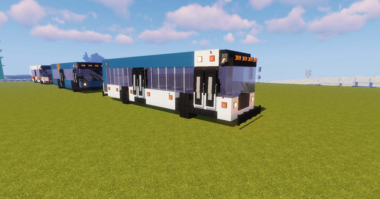 1.5:1 Scale, New Flyer and Gillig BRT Trimet Buses Minecraft Map