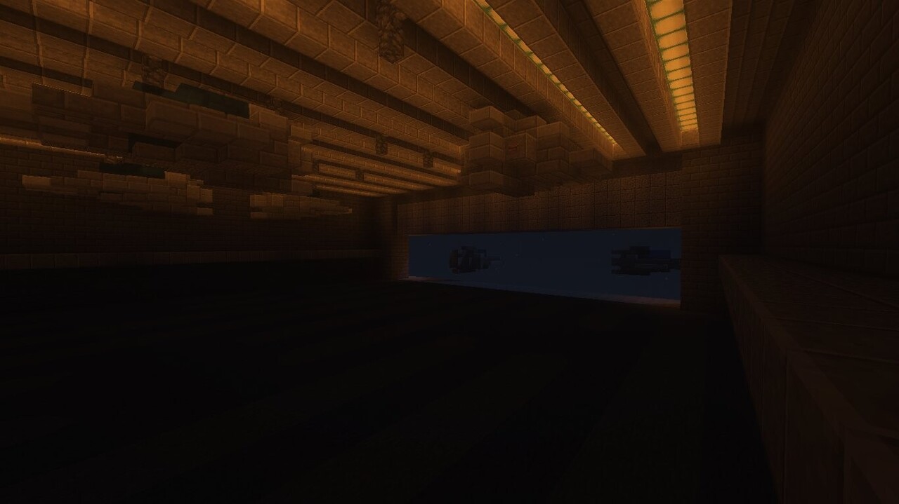 Sci-fi spaceship Minecraft Map