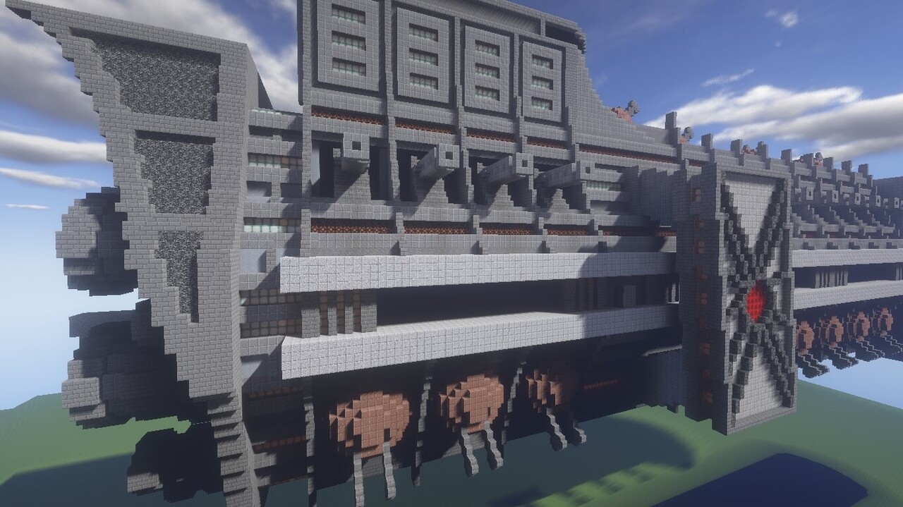 Sci-fi spaceship Minecraft Map