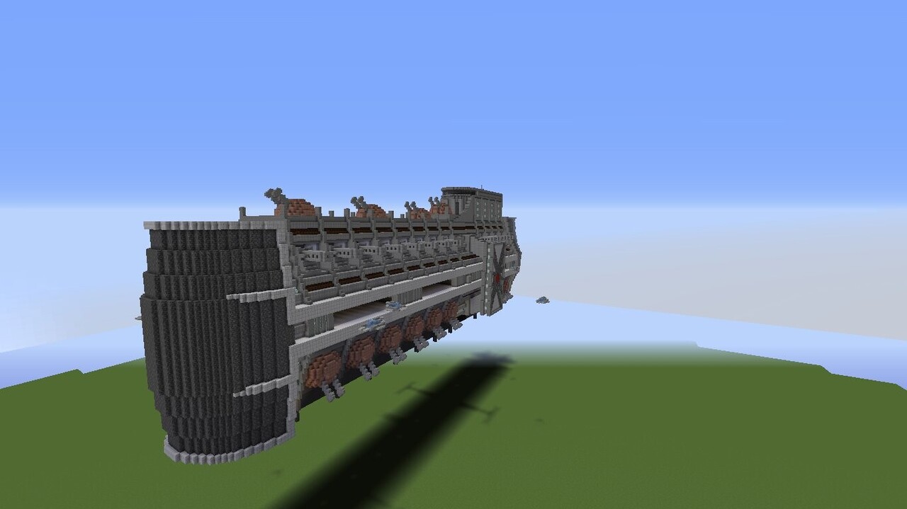 Sci-fi spaceship Minecraft Map