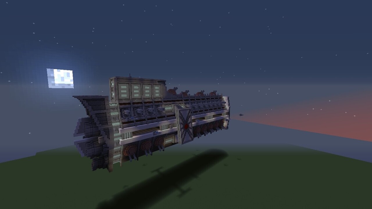 Sci-fi spaceship Minecraft Map