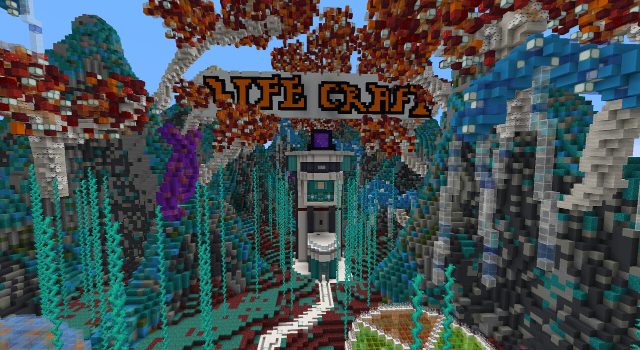 Futuristic/Alien Spawn Minecraft Map