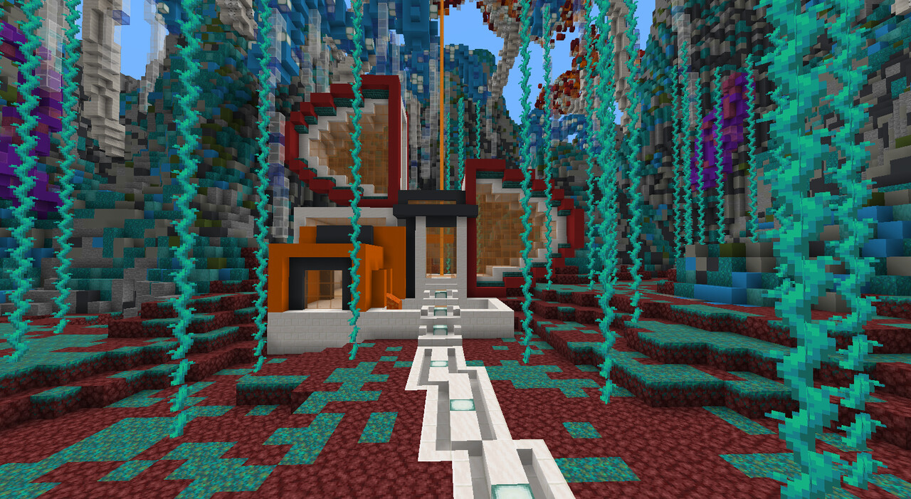 Futuristic/Alien Spawn Minecraft Map