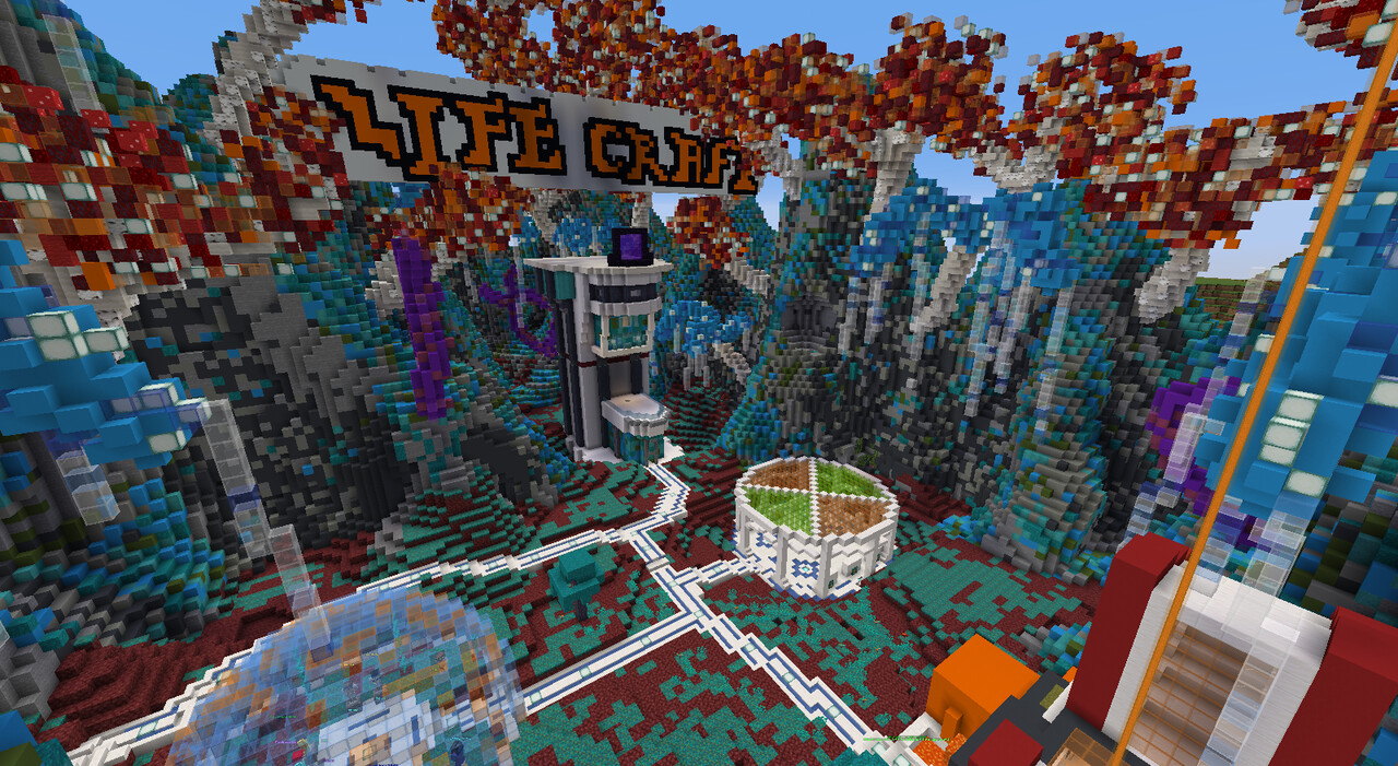 Futuristic/Alien Spawn Minecraft Map