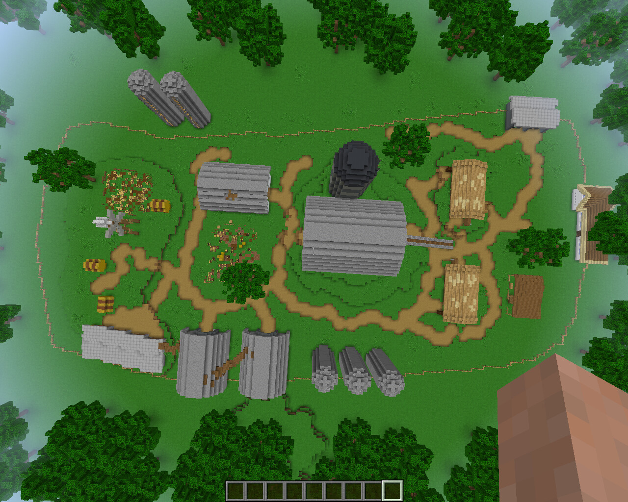 Shooting Farm Pvp Map + 3DWeapons Minecraft Map