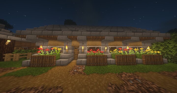 Logger's house and Logging workshop Minecraft Map