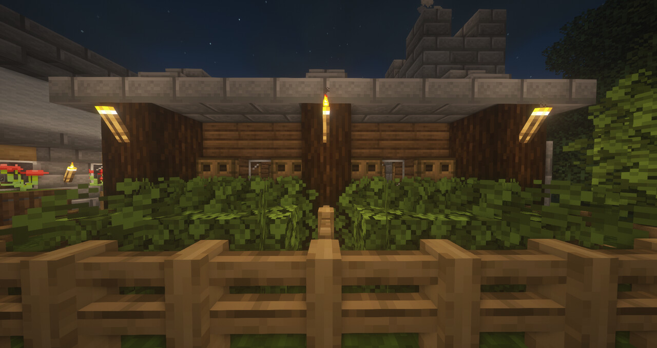 Logger's house and Logging workshop Minecraft Map