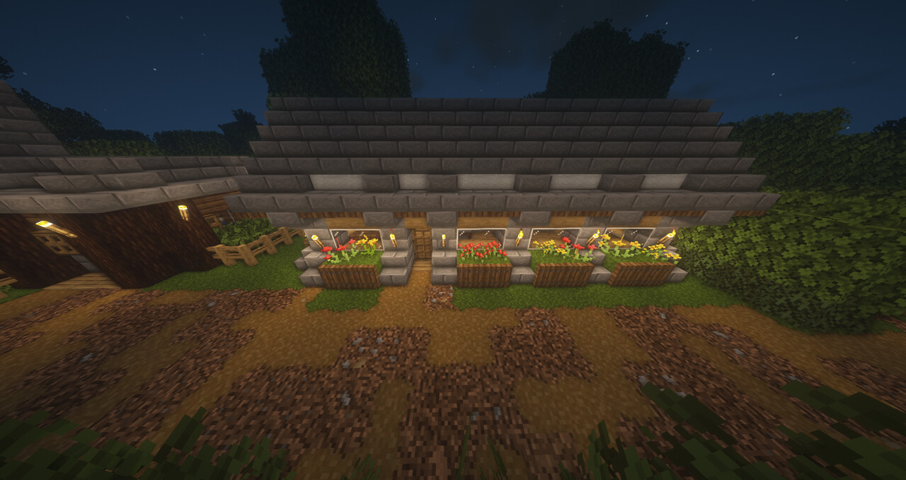 Logger's house and Logging workshop Minecraft Map