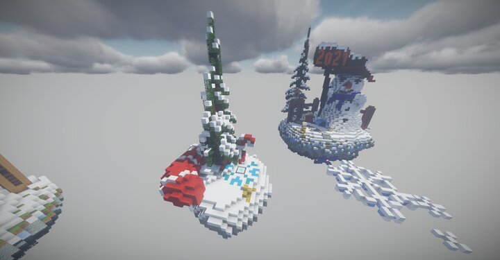 Christmas/New Year Bedwars Map || 1v1v1v1 or 4v4v4v4 Minecraft Map