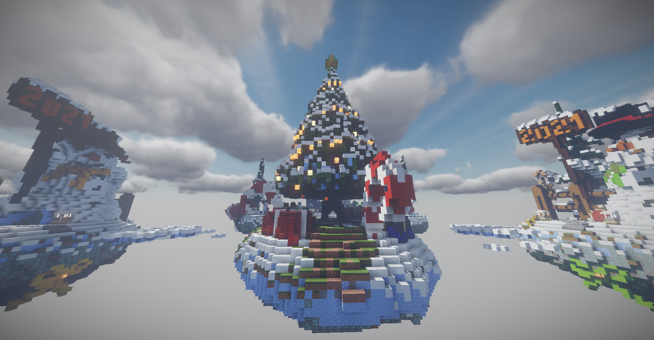 Christmas/New Year Bedwars Map || 1v1v1v1 or 4v4v4v4 Minecraft Map