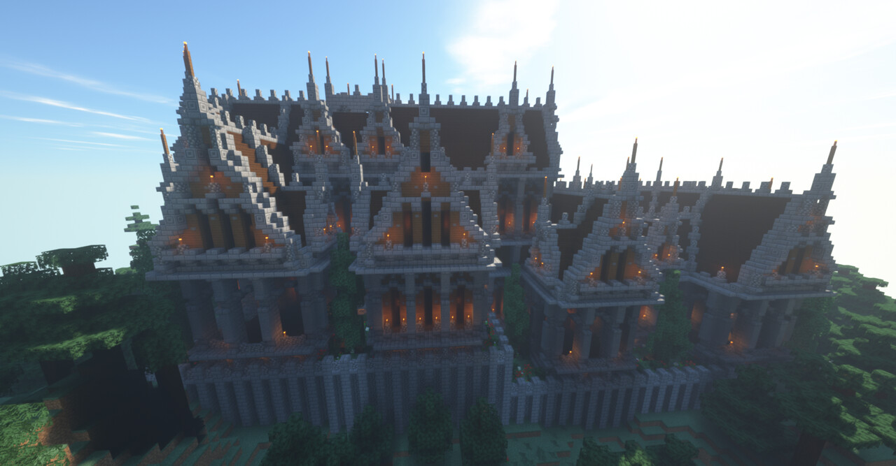 Colline Manoir victorian palace Minecraft Map