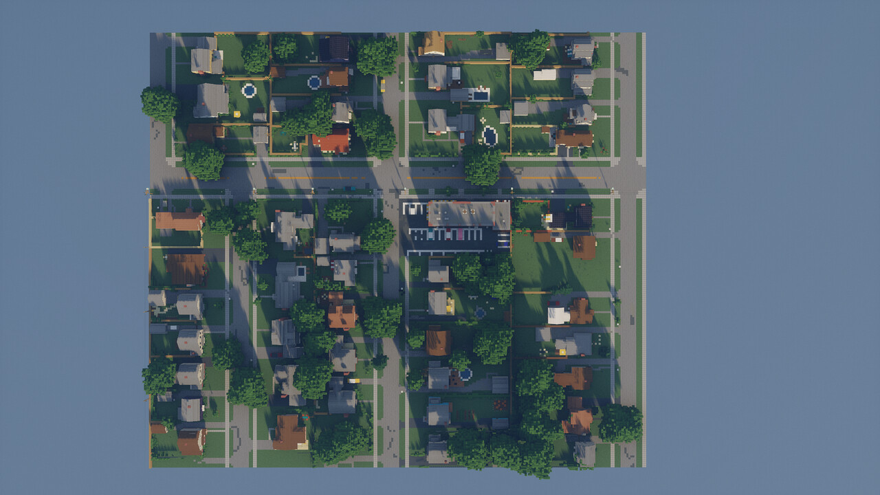 American Suburbs - Clinton Ave, Irondequoit NY, 1959 Minecraft Map