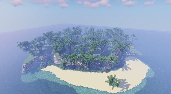 Desert island. Map for survival 1.15.2 Minecraft Map