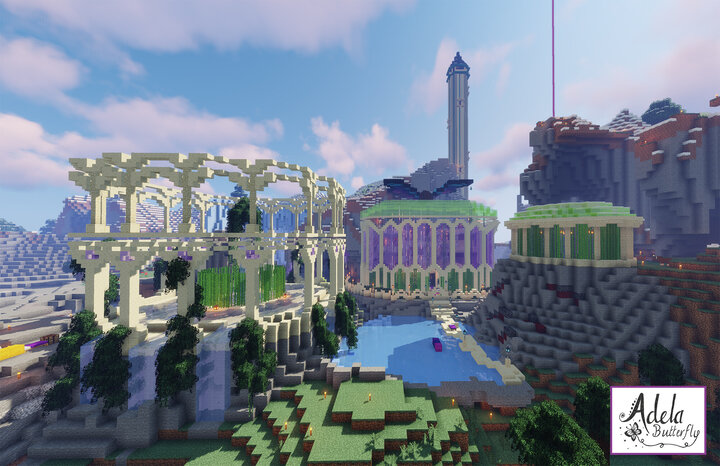 Fantasy butterfly base Minecraft Map