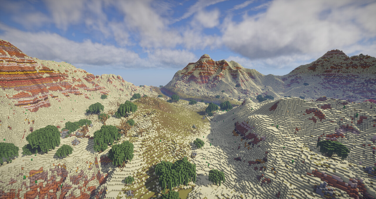 BreakMush - A Realistic&Fantasy landscape Minecraft Map