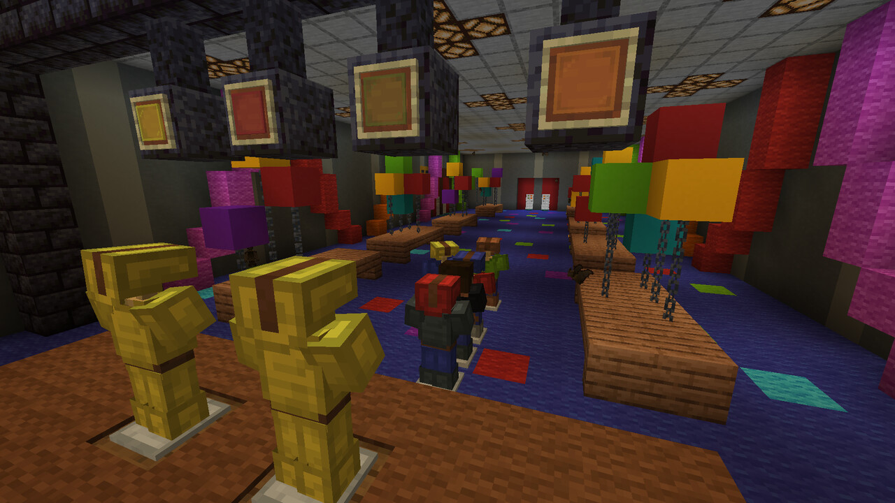 Fnaf 4 Minigame Map and Fredbears family diner Minecraft Map