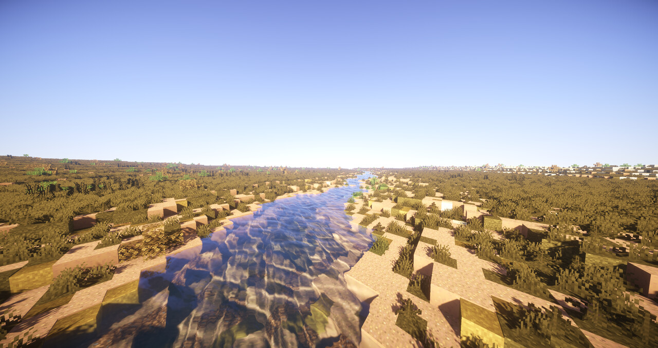 Savanna, Xeric Shrubland, Desert Minecraft Map
