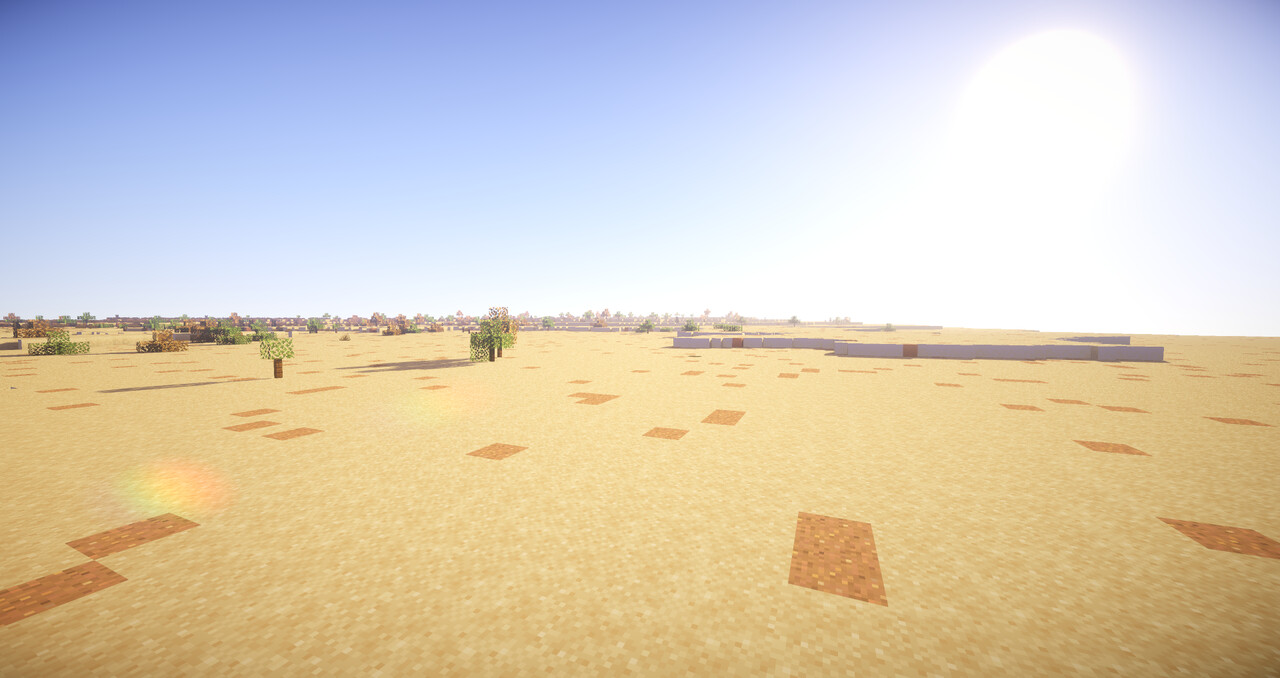 Savanna, Xeric Shrubland, Desert Minecraft Map