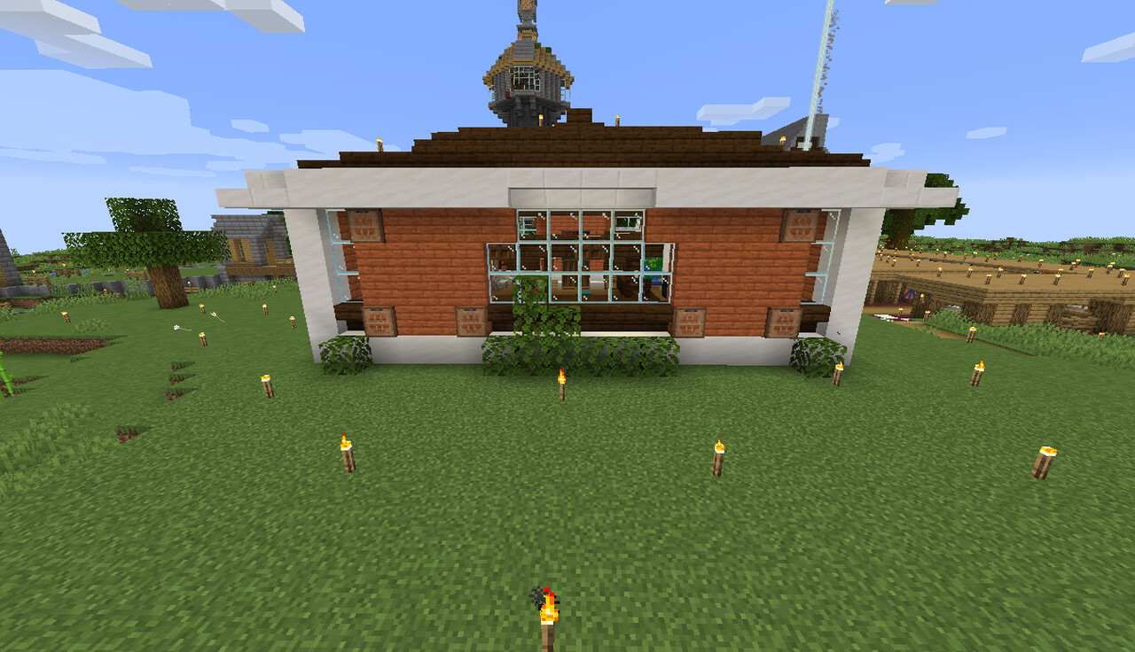 Animal Crossing: Wide World Town Hall Minecraft Map