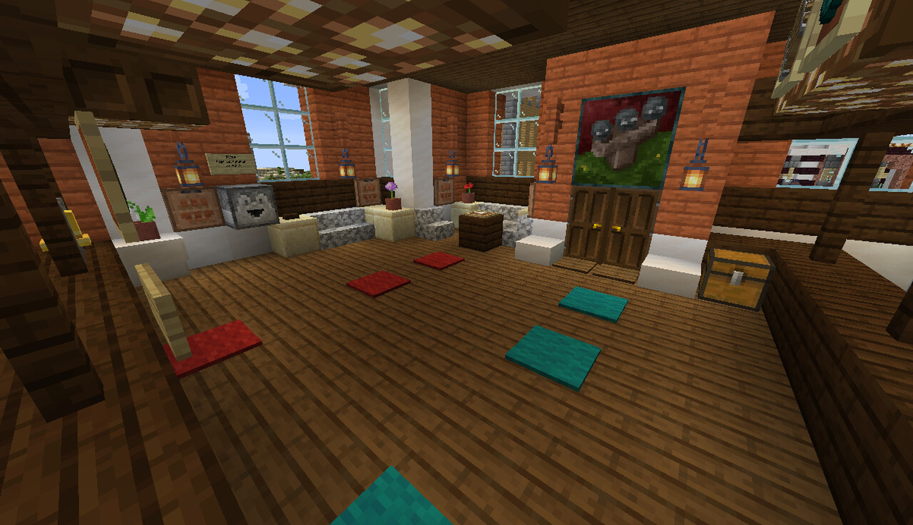 Animal Crossing: Wide World Town Hall Minecraft Map