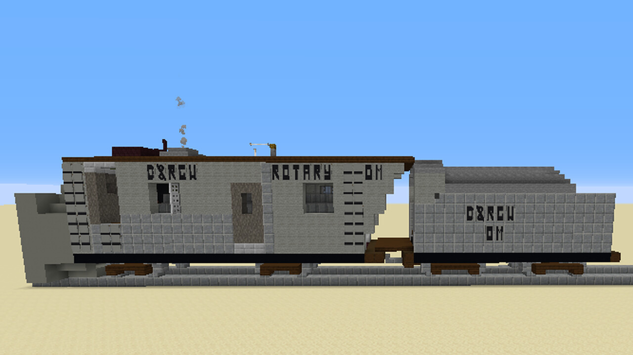 3:1 Scale D&RGW Rotary OM Minecraft Map