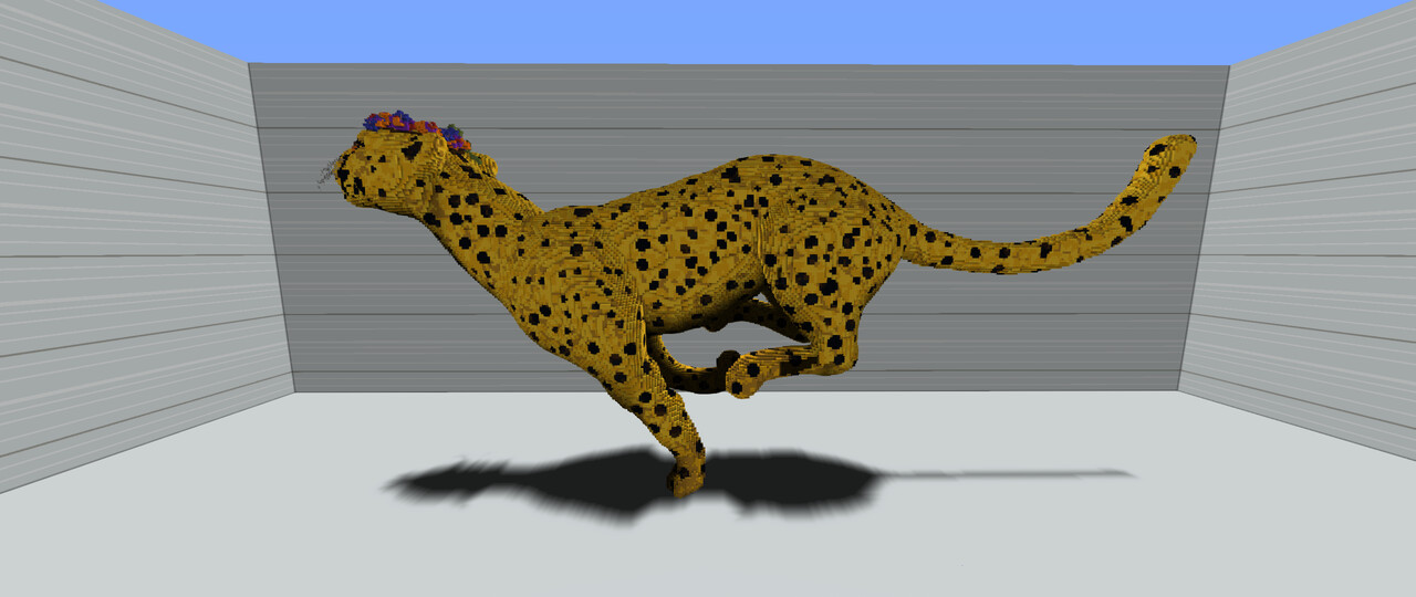 Cheetah running Minecraft Map