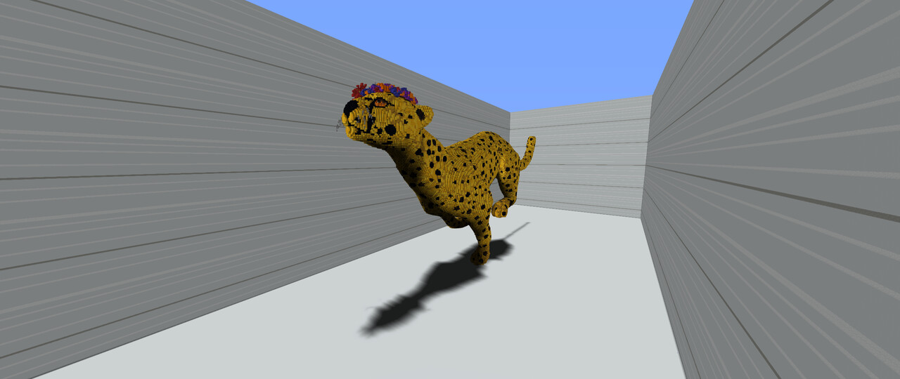 Cheetah running Minecraft Map