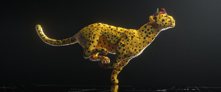 Cheetah running Minecraft Map