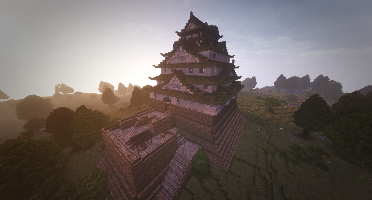 Osaka Castle Main Tower 1:1 Minecraft Map