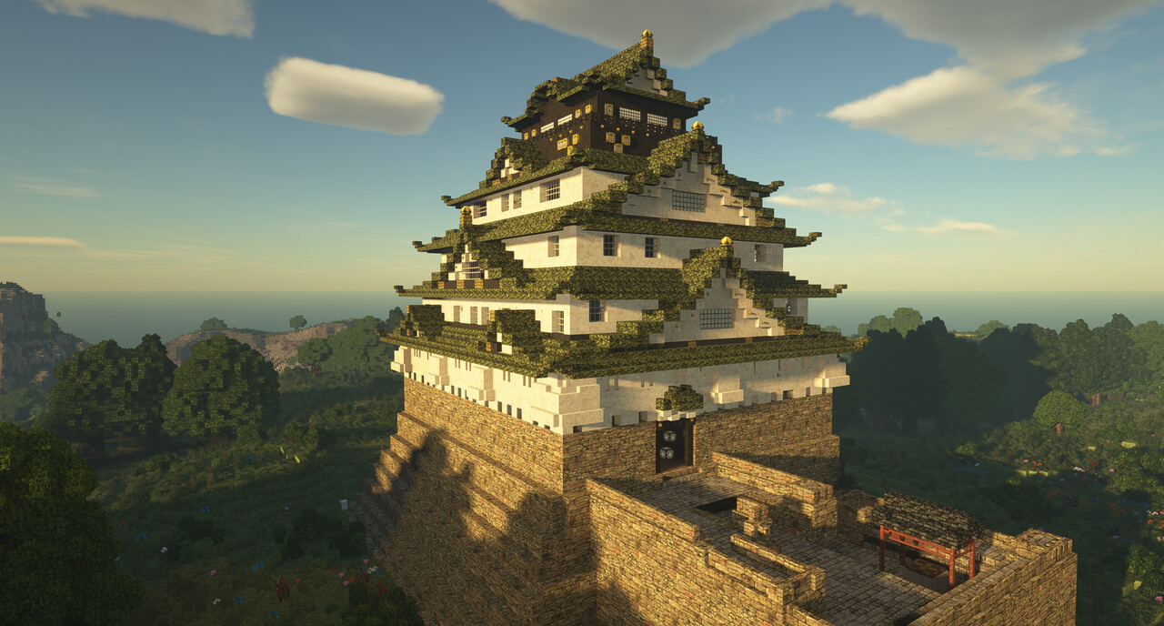 Osaka Castle Main Tower 1:1 Minecraft Map