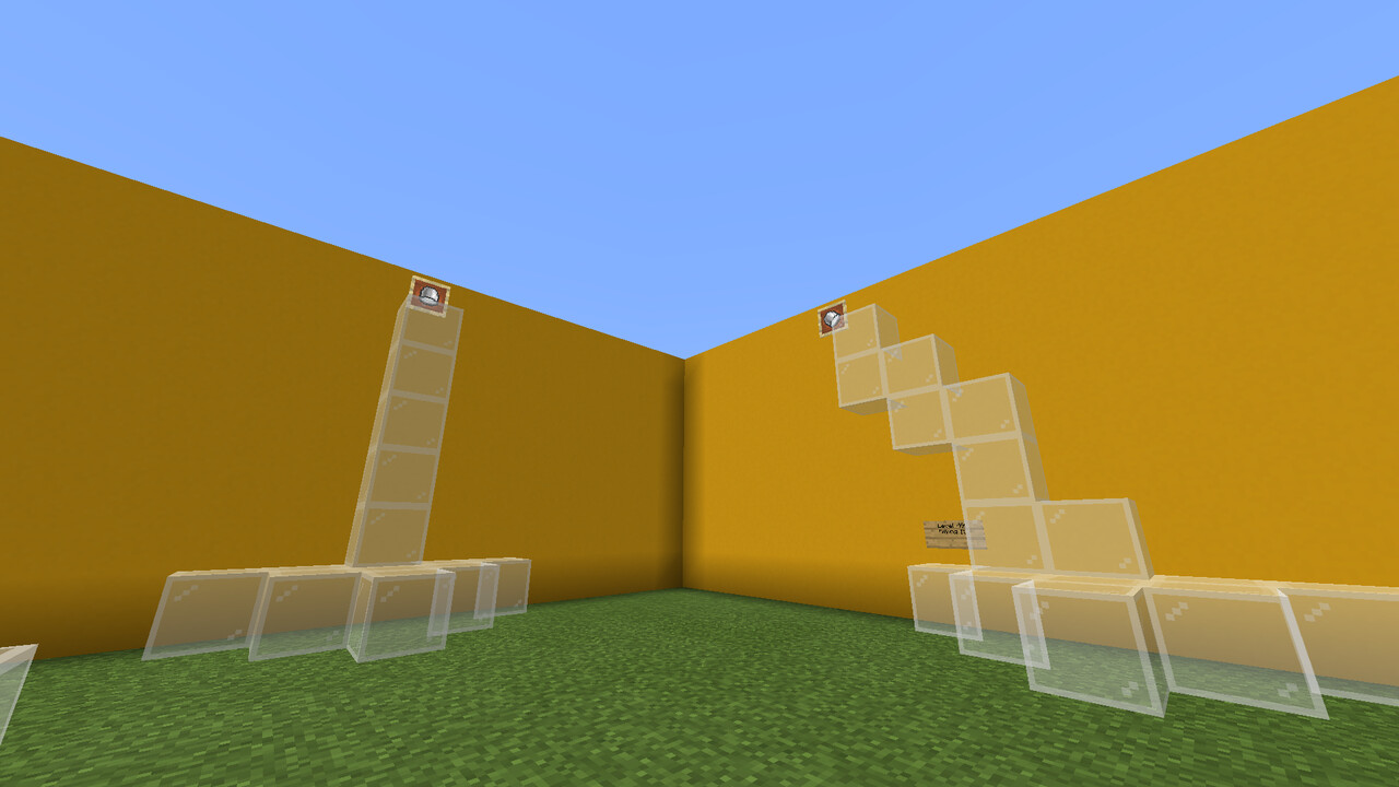 100 Level Hidden button Minecraft Map