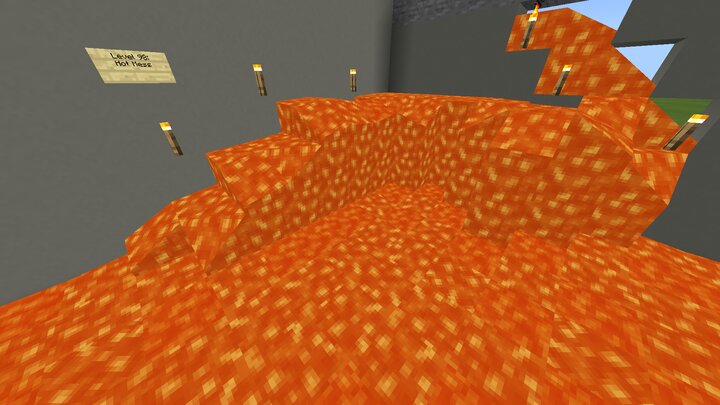 100 Level Hidden button Minecraft Map