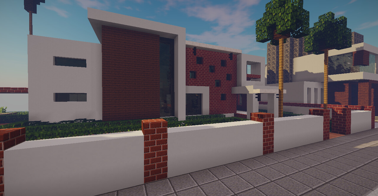 Modern House #42 + Schematics Minecraft Map